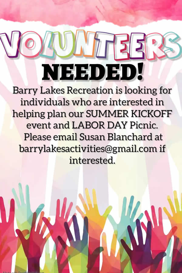 Activities & Events, Recreation : Barry Lakes, NJ Lake Community